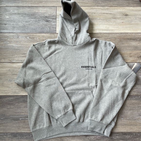 Essentials | Shirts | Essentials Fear Of God Dark Oatmeal Hoodie | Poshmark